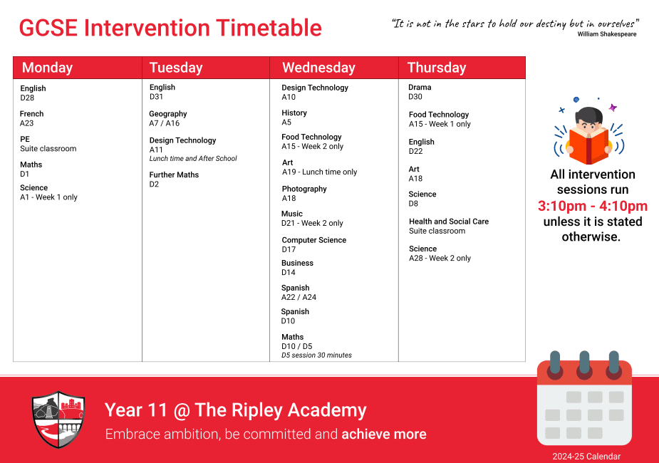 Year 11 Revision - The Ripley Academy
